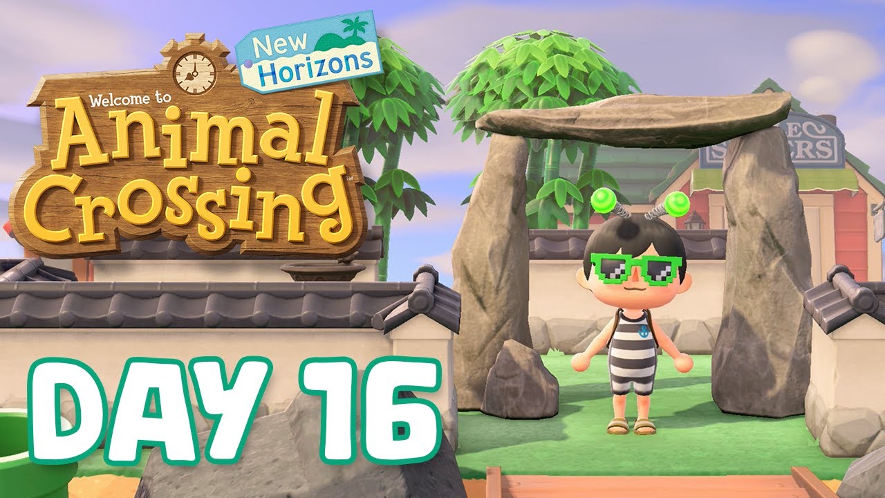 Entrance BUILD in Animal Crossing New Horizons (30 Day Challenge DAY 16 ...