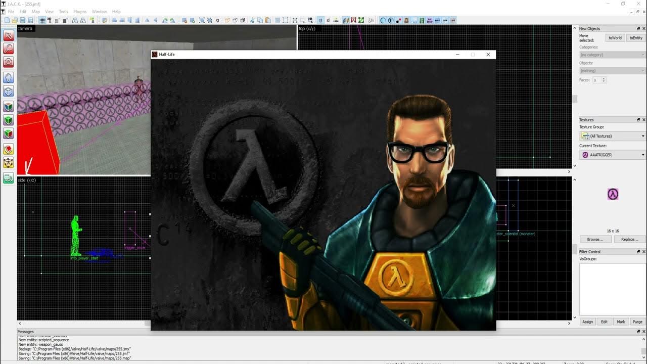 Half life// Jackhammer " trigger_once y scripted_sequence" VINCULACION (tutorial) - YouTube
