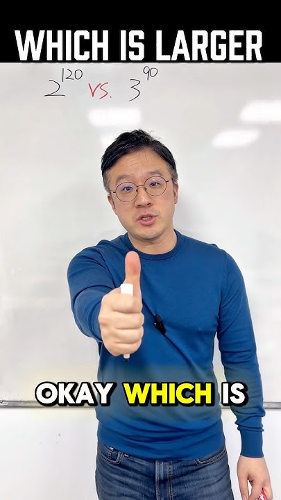 Which is larger? 2^120 vs. 3^90 - YouTube