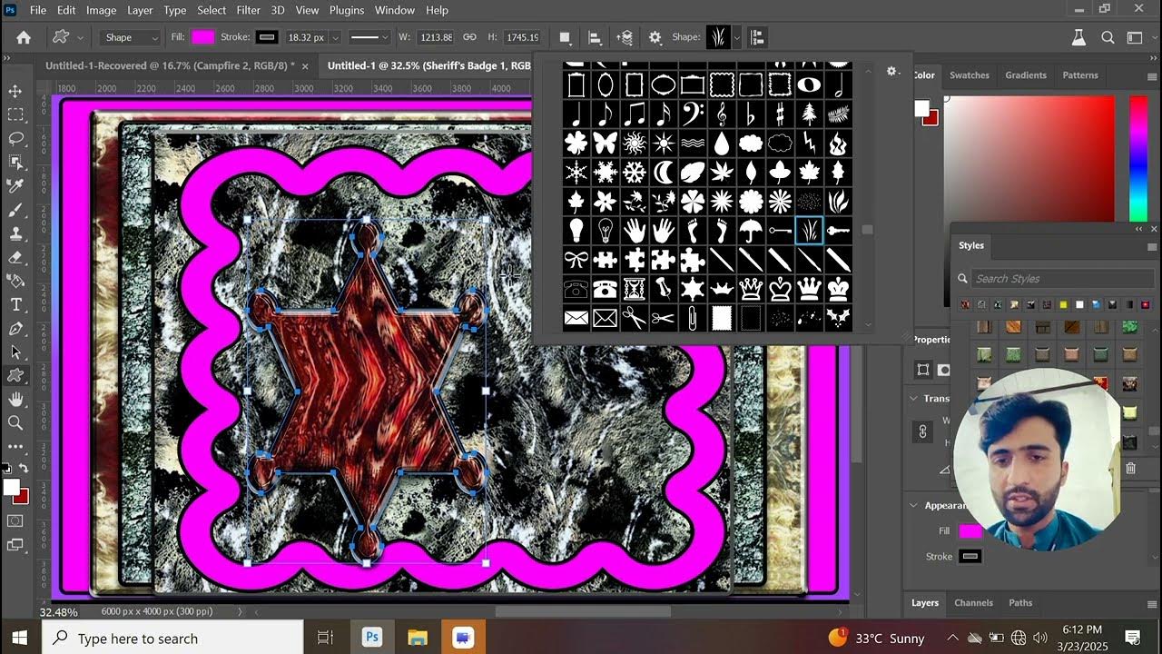 How to create complex shapes in Photoshop?#472 - YouTube