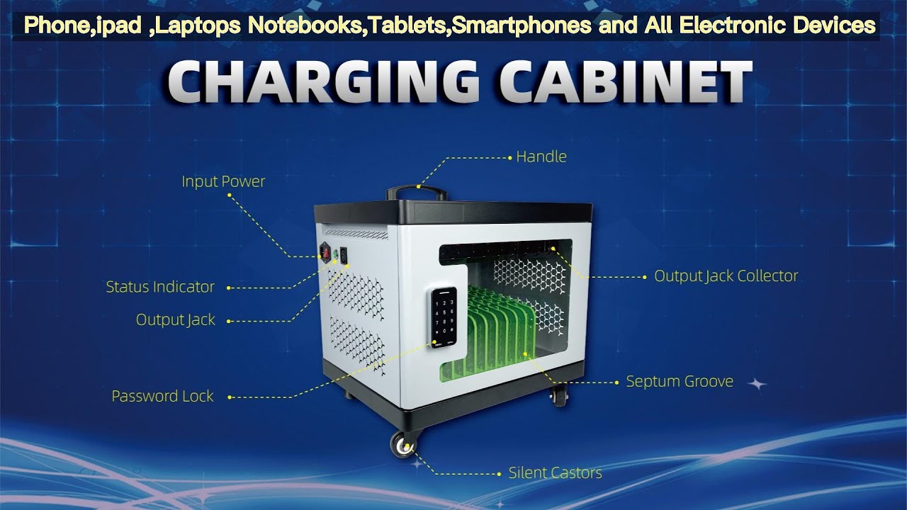 Best Mobile Charging Cart 👉Factory Introduction Secure Your Multiple ...