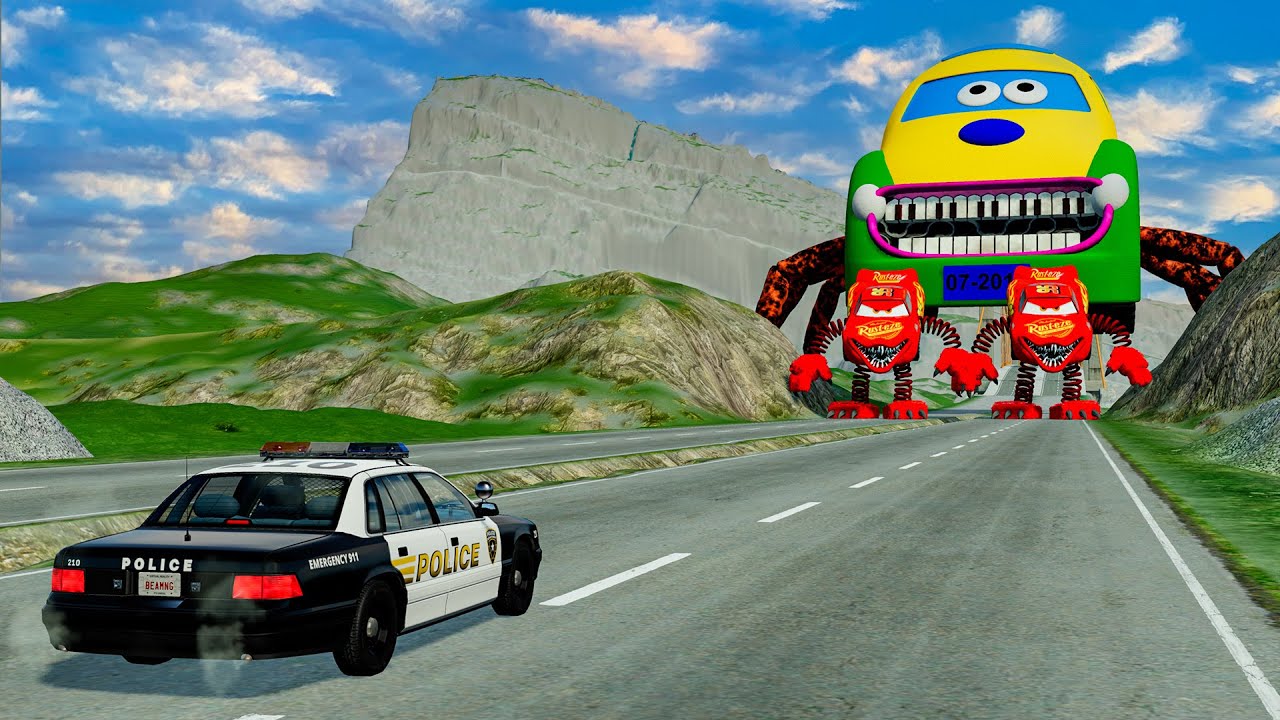 Cars Destruction Test with NEW MCQUEEN BOXY BOO & TOY CAR EATER ...