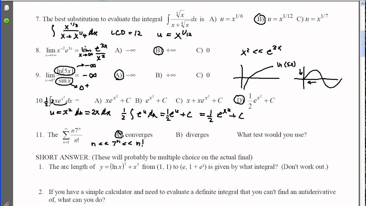 Math 148 Practice Final Video - YouTube