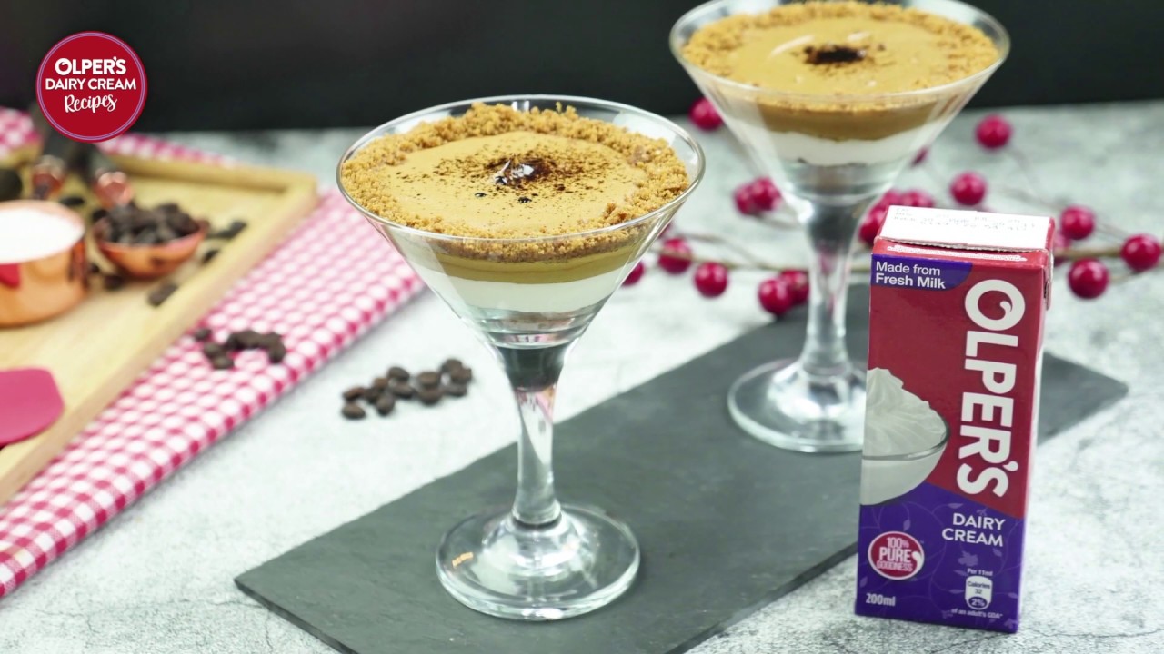 Olper's Dairy Cream Recipes - Dalgona Coffee Cream Dessert - YouTube