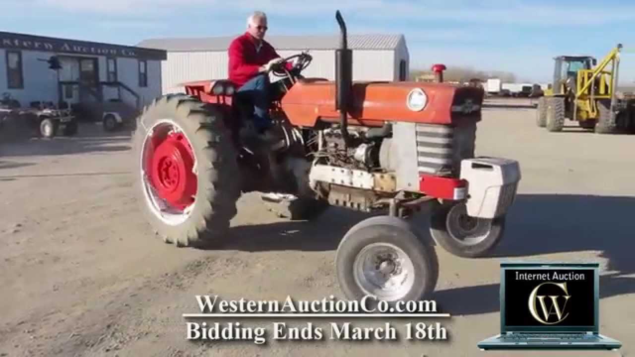 Lot 45 Massey Ferguson 180 Farm Tractor - YouTube