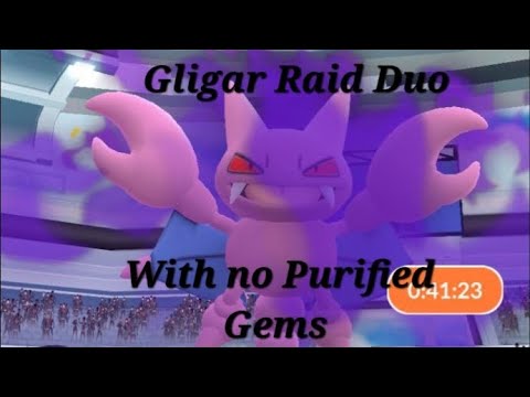 Pokémon Go Shadow Gligar Raid Dou with no Purified Gems! #pokémon # ...