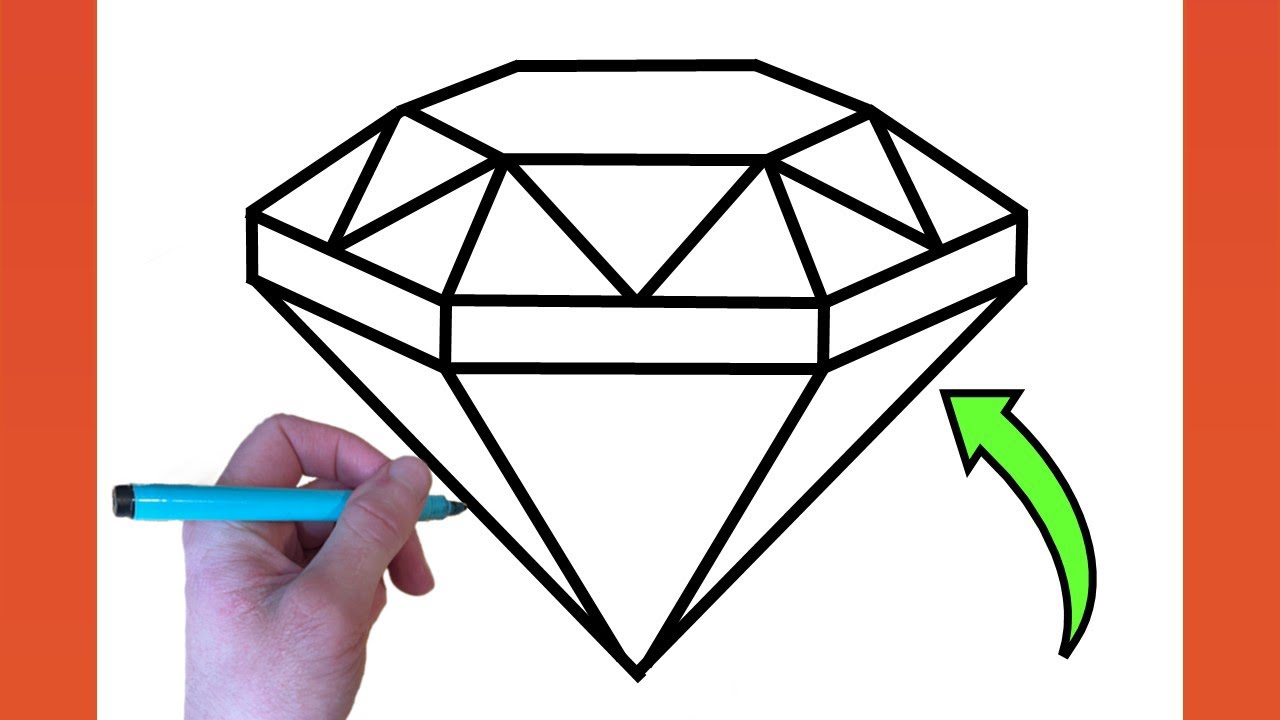 HOW TO DRAW A CUTE DIAMOND | STEP BY STEP GUIDE 2023 - YouTube