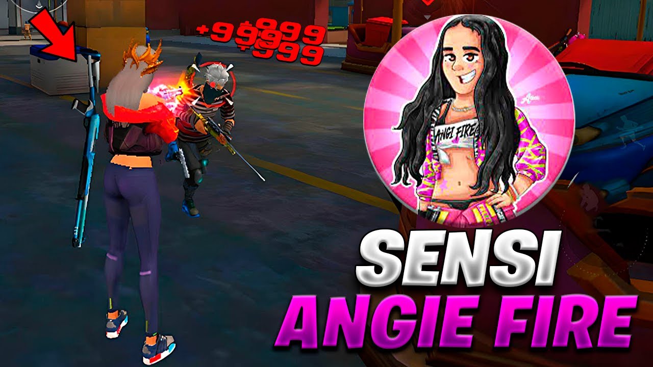 Usé La Sensibilidad Modo Hacker De ANGIE FIRE en Free Fire😈 (Nueva ...