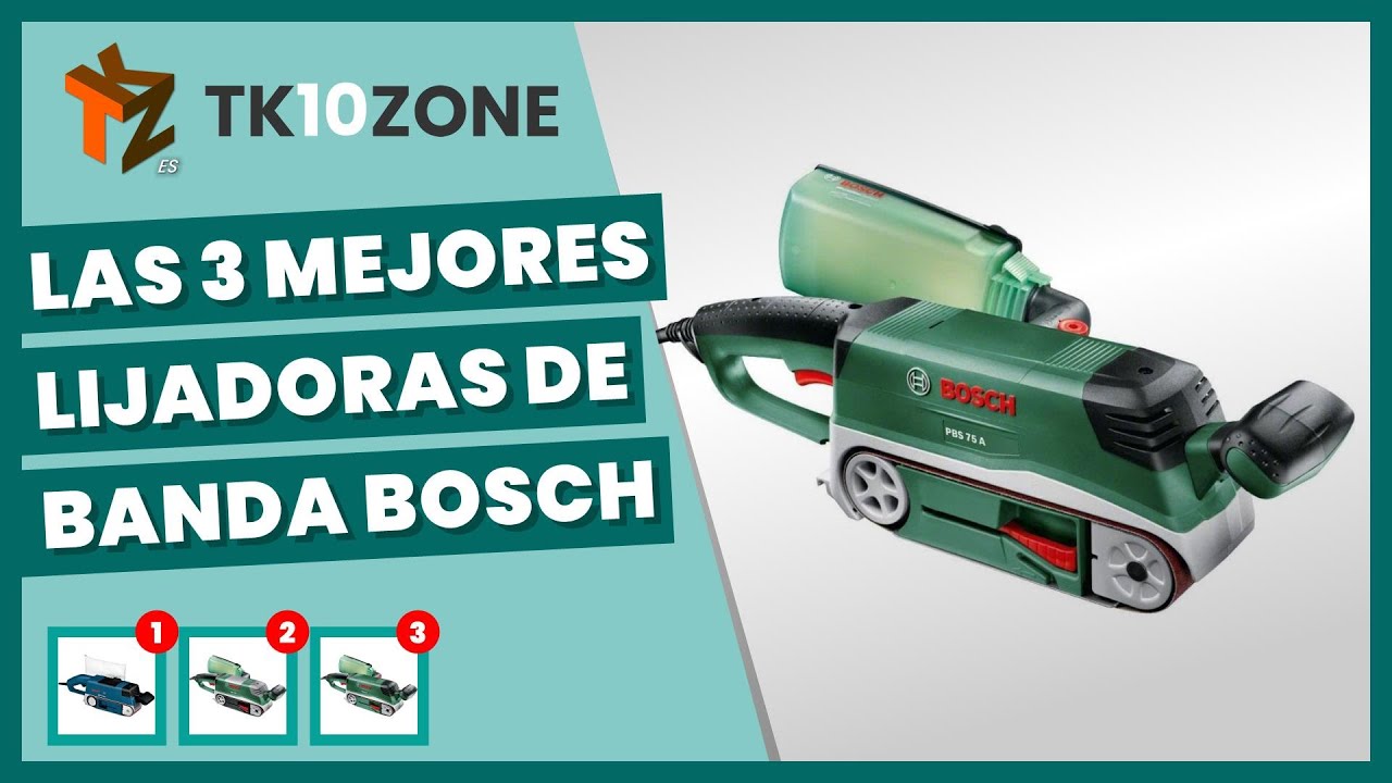Las 3 mejores lijadoras de banda Bosch - YouTube