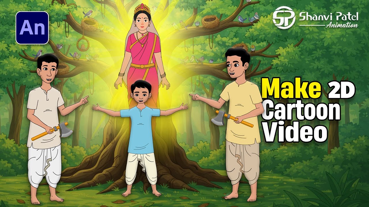 How to Make 2D Cartoon Video in Animate CC | Step-by-Step Tutorial ...