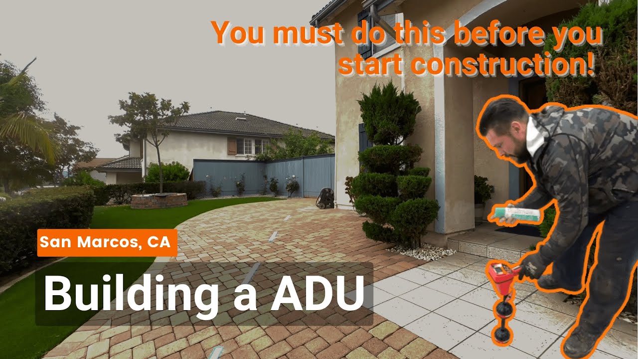 The start of an ADU: Looking for the main sewer line - YouTube
