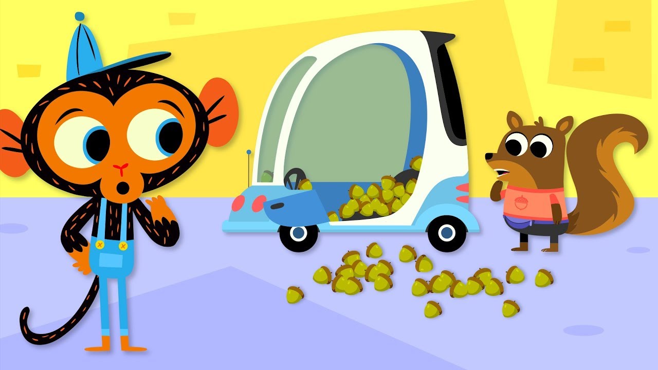 Mr. Monkey Repairs Ms. Squirrel's Car | Mr. Monkey, Monkey Mechanic ...