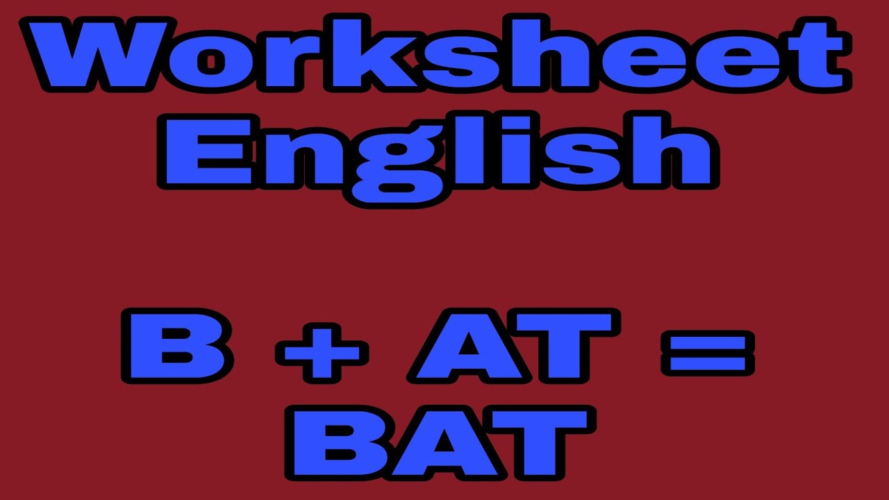 Some Words Ending With At Very Easy To Learn New Words Worksheet some-words-ending-with-at-very-easy-to-learn-new-words-worksheet