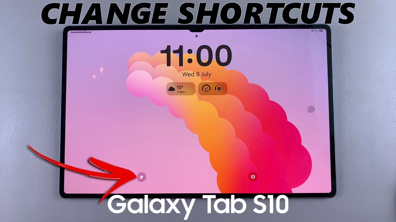 How To Change Lock Screen Shortcuts On Samsung Galaxy Tab S10 / S10 ...