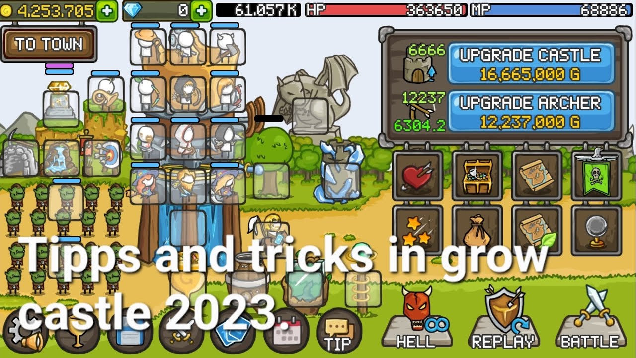 Tipps and Tricks in grow castle. - YouTube