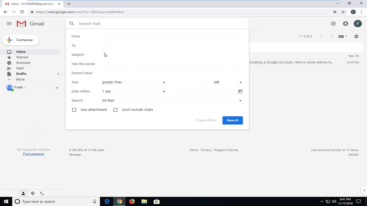 How To Search Your Mail In Gmail - YouTube