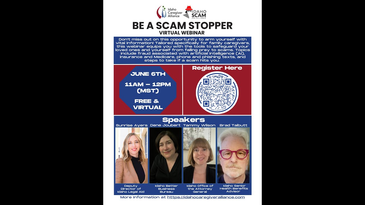 ICA & Scam Jam Pop-up Event: Be a Scam Stopper Webinar - YouTube