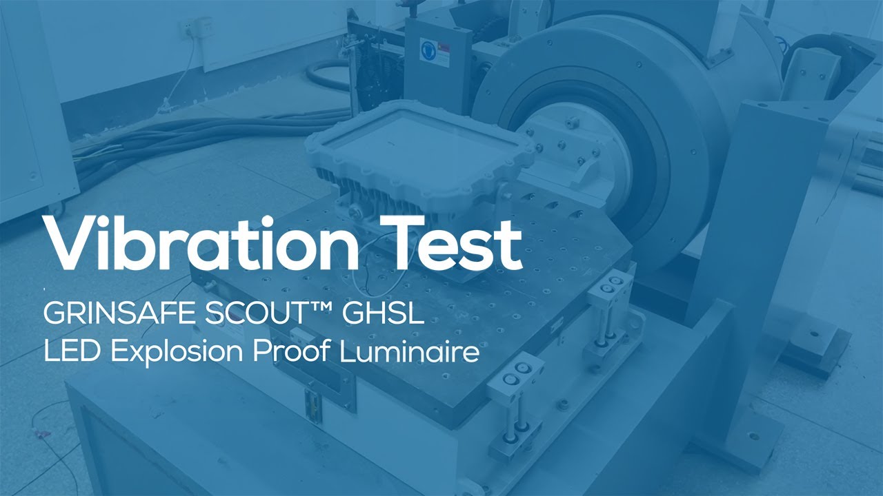 SCOUT™ GHSL LED Explosion Proof Luminaire 5G Vibration Test - YouTube