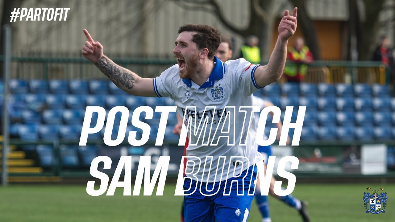 SAM BURNS ON TWO GOALS FOR THE FANS | Post Match Interview | Bury FC ...