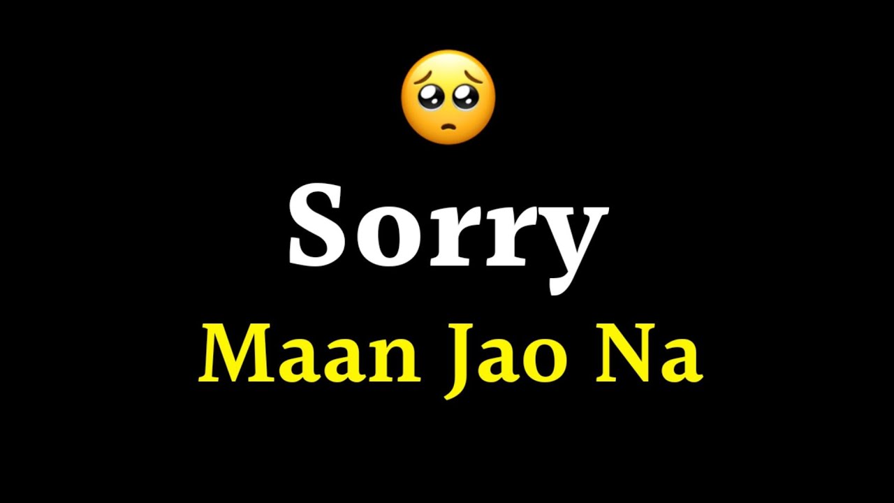 Sorry! Maan jao Na😍 An Apology Romantic Poetry - mmgislove | Part02 ...
