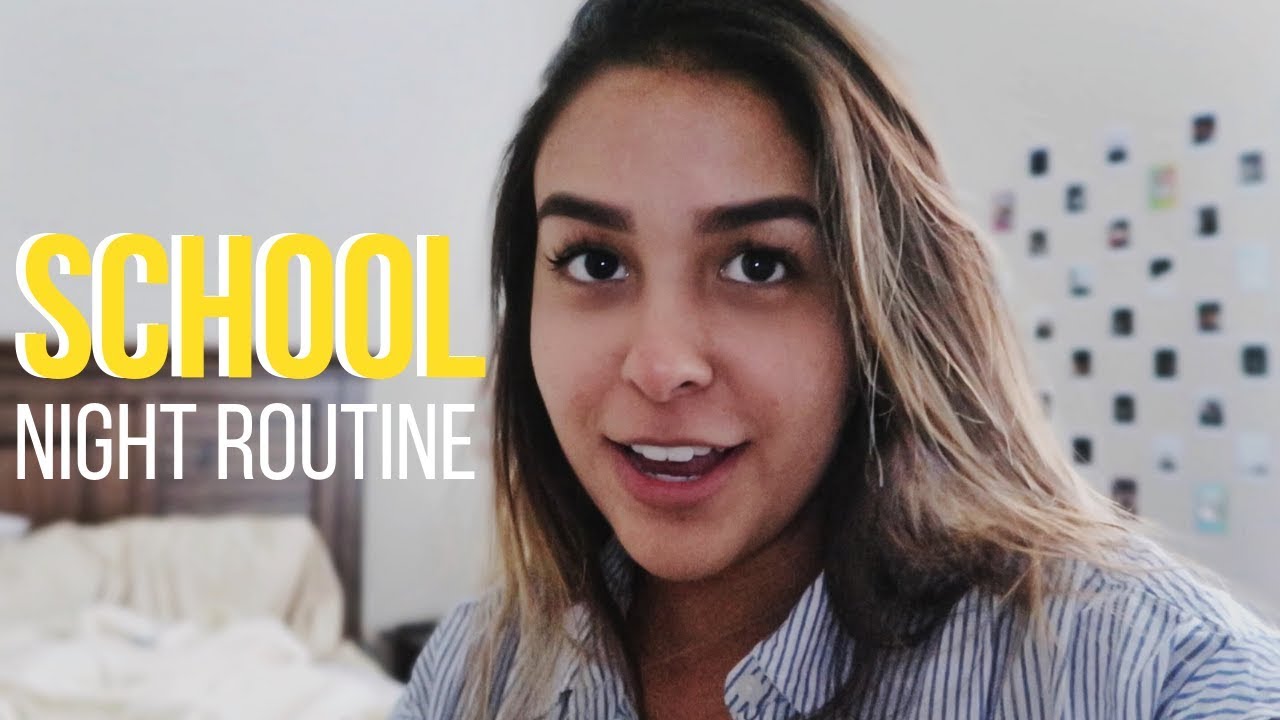 School Night Routine (College) | Fall 2018 | Nicole Gamboa - YouTube