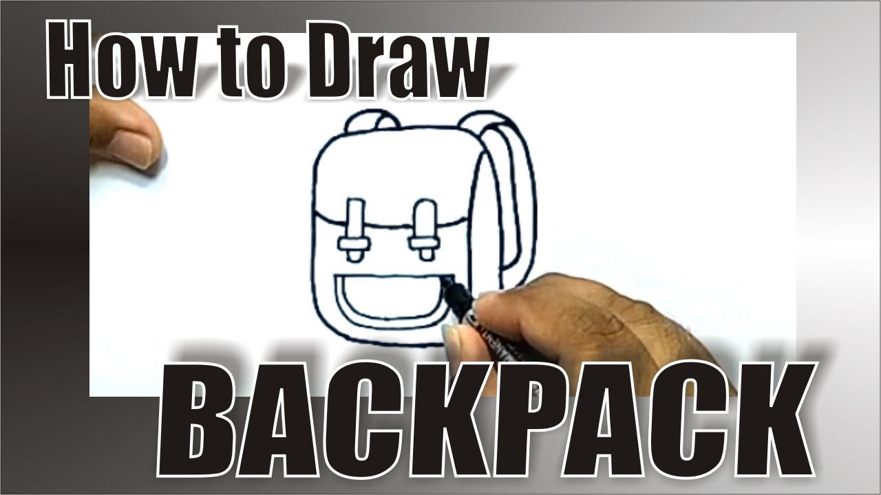 How To Draw a Backpack | Teacher Henry - YouTube