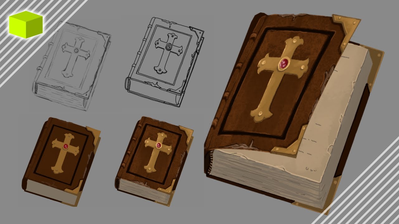 Bible (Animated Object | UI Illustration) - YouTube