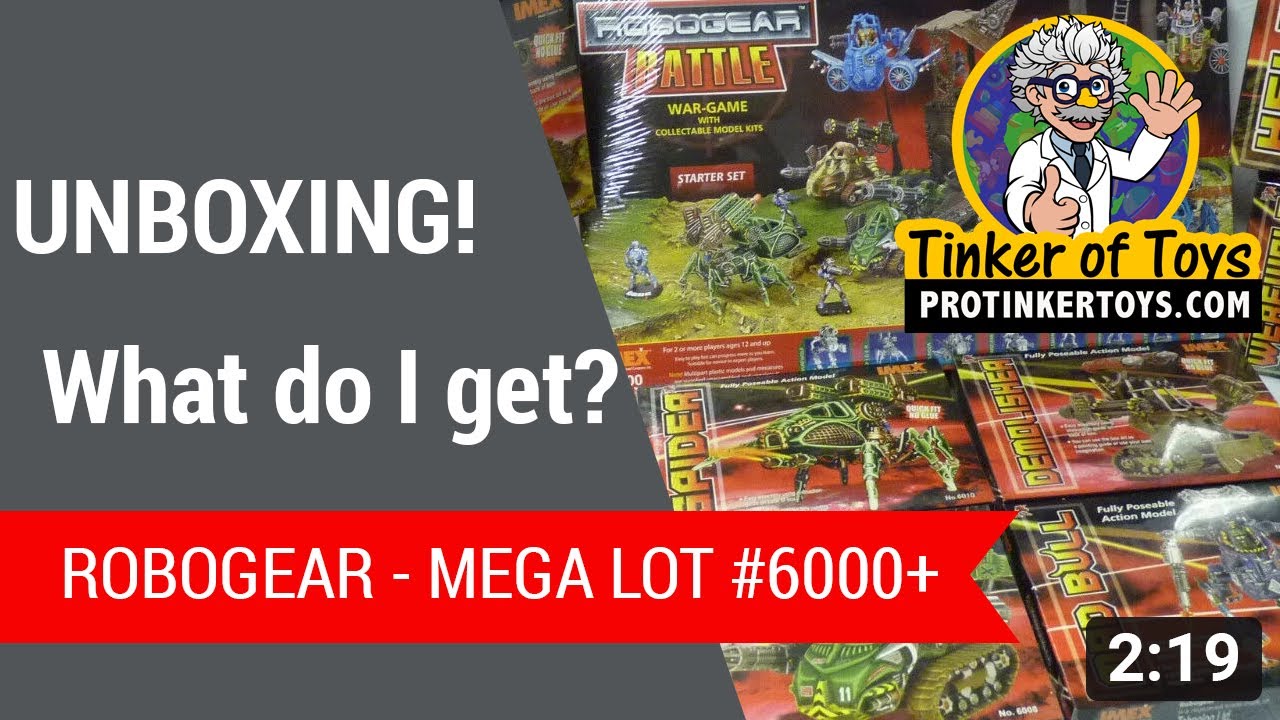 Unboxing - MEGA LOT ALL Robogear - YouTube