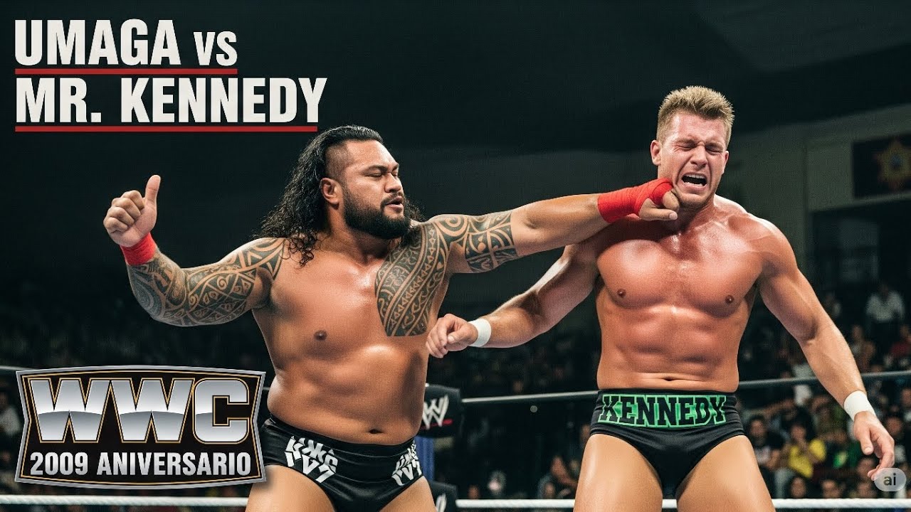 "Umaga VS Mr. Kennedy 2009 Aniversario WWC". - YouTube