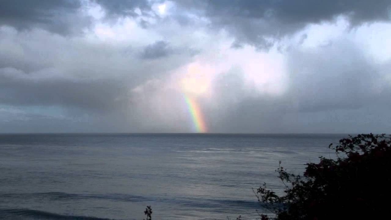 Malibu Snow + Rainbow + Flying Shark in the rain - YouTube