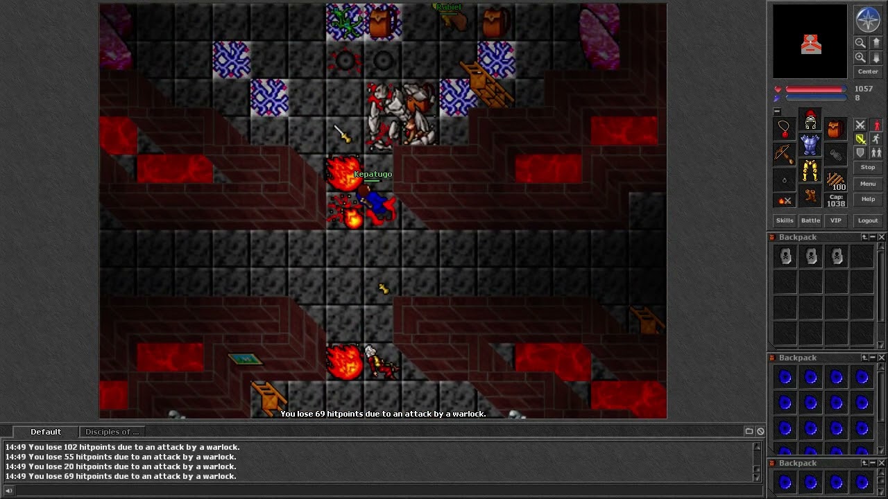 Tibia [7.1] Warlock hunt - YouTube