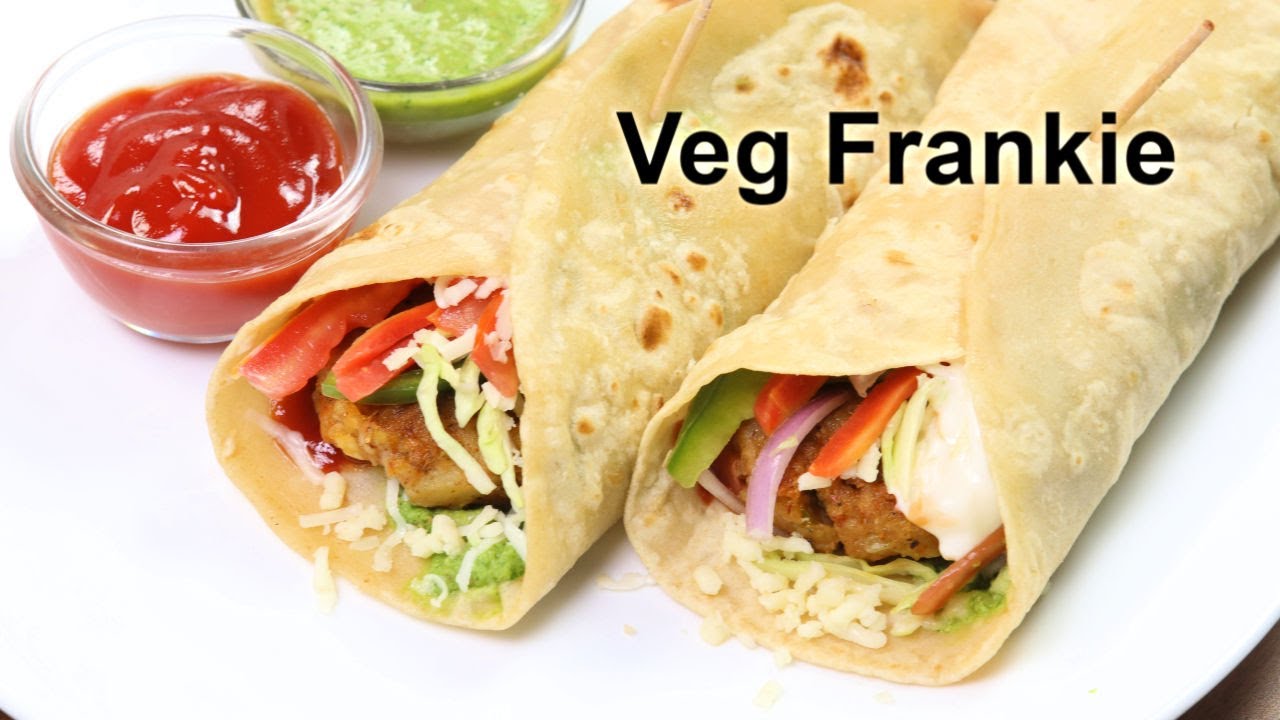 बाज़ार जैसी वेज फ्रैंकी की सबसे आसान रेसिपी | Vegetable Frankie | Veg ...