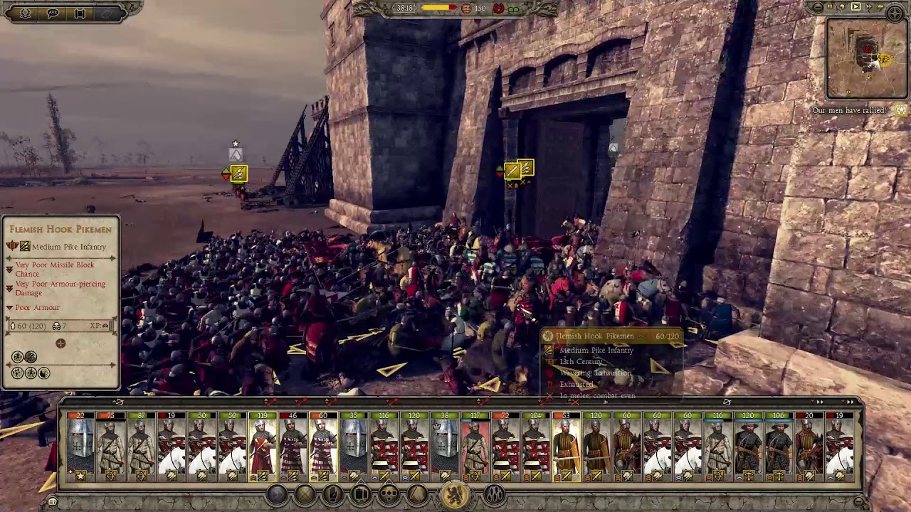 Total War ATTILA 1212 AD mod York Castle Siege - YouTube