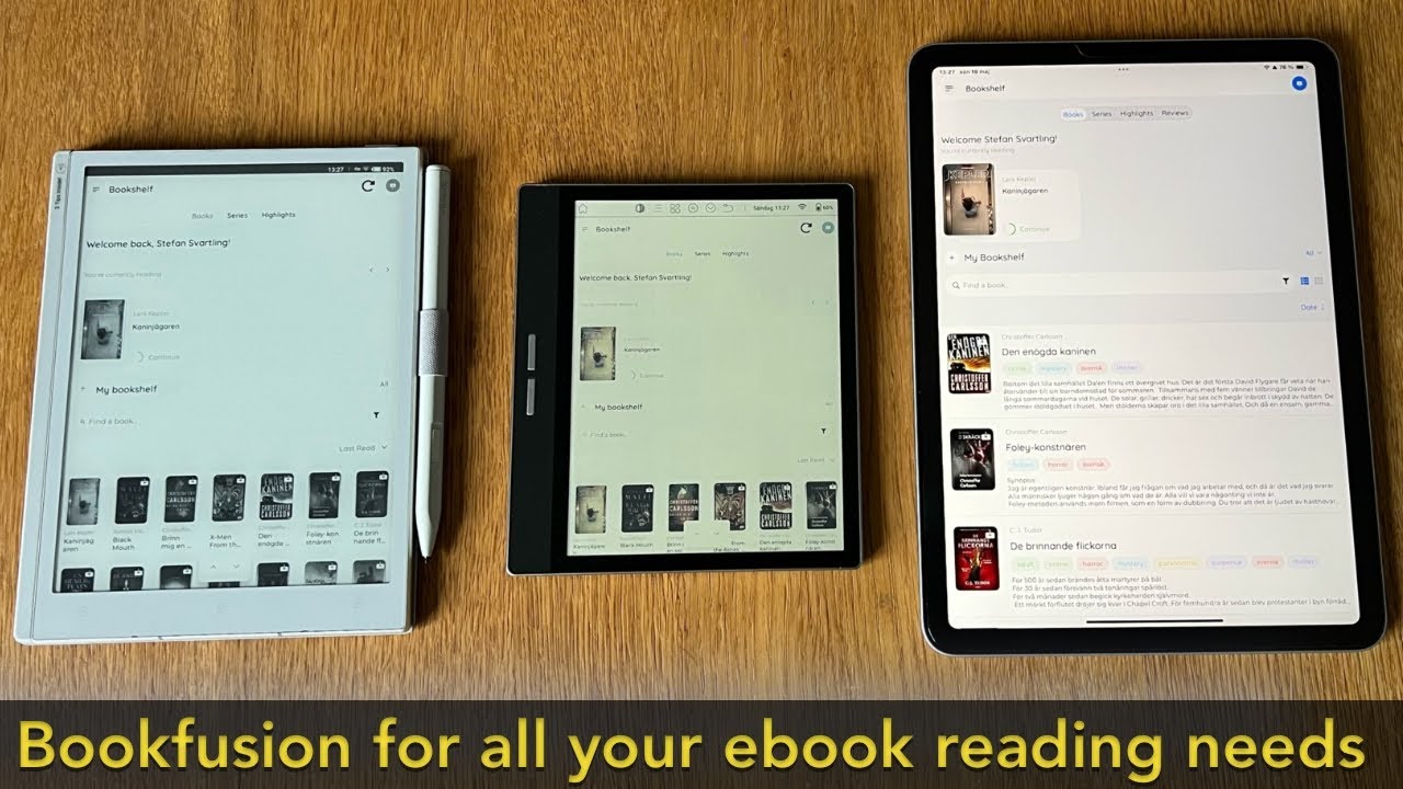 Bookfusion review - great for reading, organizing and sync ebooks on your ebook readers! - YouTube