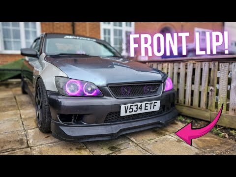 LEXUS IS200 FRONT LIP INSTALL! [EP27] Altezza IS300 - YouTube