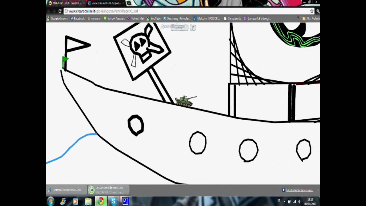 Pencil Racer Carroarmato - Flash game - YouTube