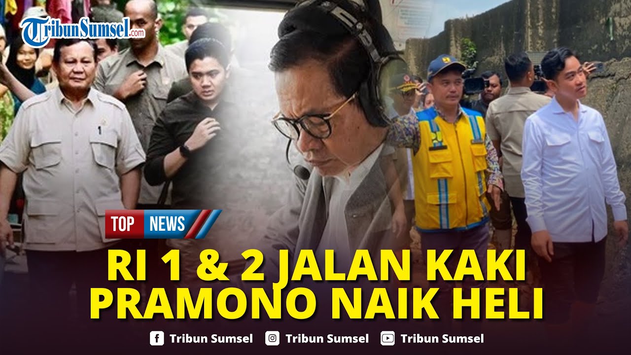 🔴Perbedaan Gaya Prabowo-Gibran dan Pramono-Rano Tinjau Banjir, RI 1 Rela Blusukan Terjang Air ...
