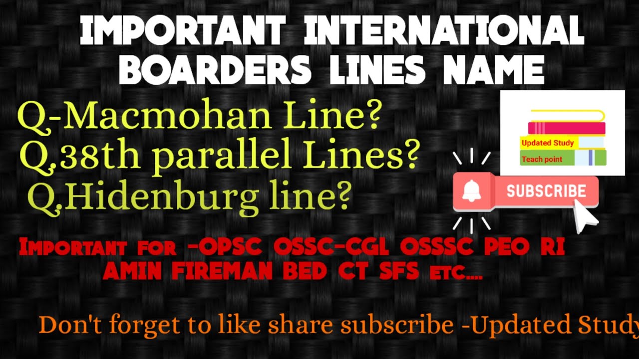 International boundary Lines l Country Boundary Lines I ‎@UpdatedStudy ...