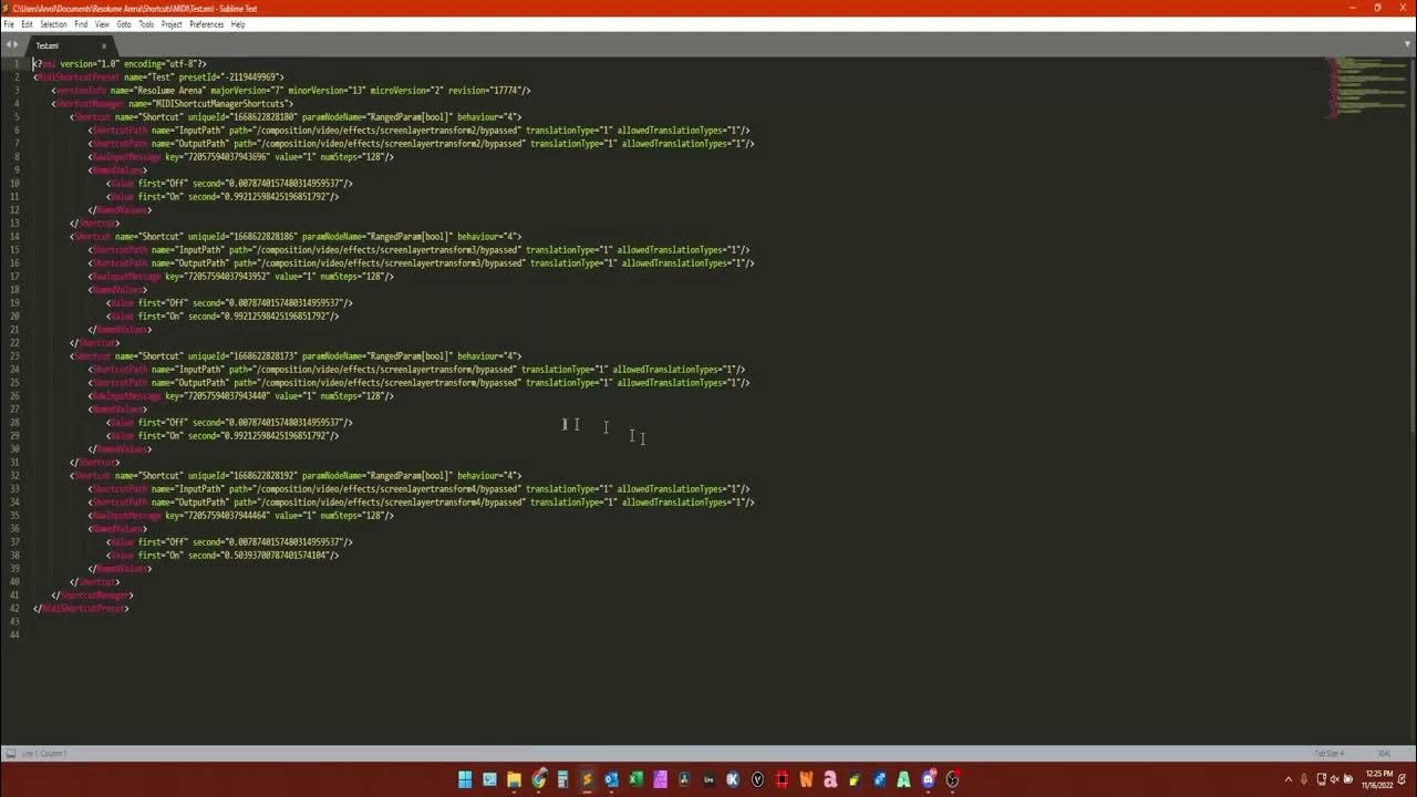 How To Modify A Resolume MIDI Shortcut Mapping XML File - YouTube