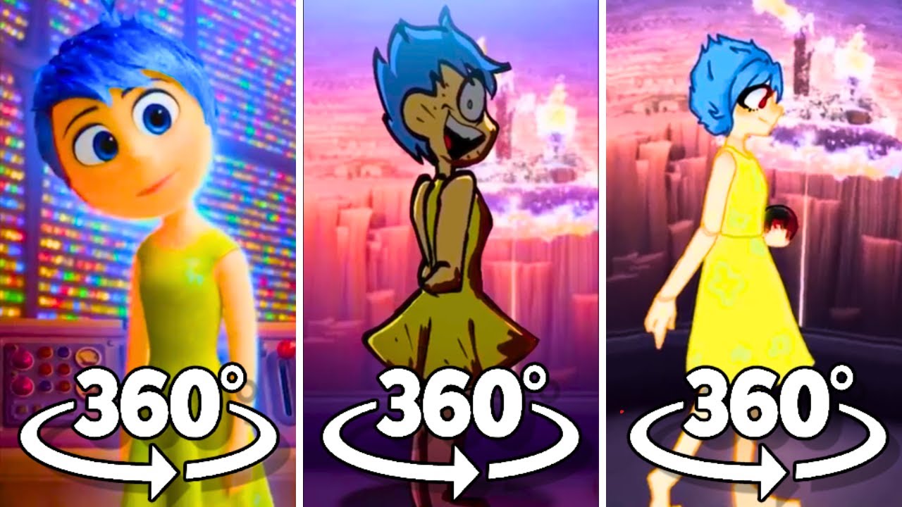 360 VR INSIDE OUT 2 // Joy if it made by creepypasta || Compilation - YouTube