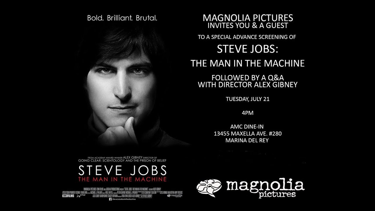 STEVE JOBS THE MAN IN THE MACHINE documentary movie talk with director ...