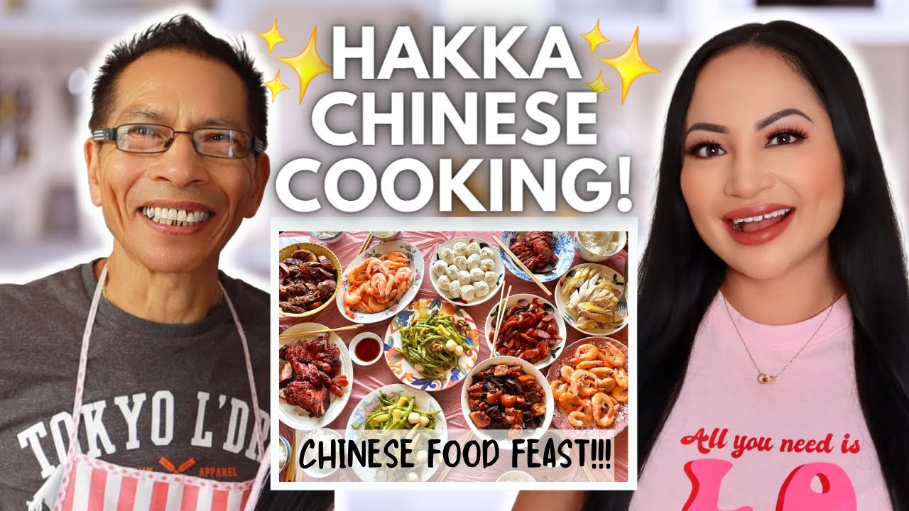 MY HAKKA DAD COOKING *HUGE* CHINESE FOOD FEAST! Hakka Family Vlog EP.15 ...