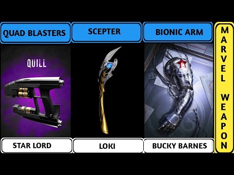 List Of All Marvel Weapons | Movie World | - YouTube