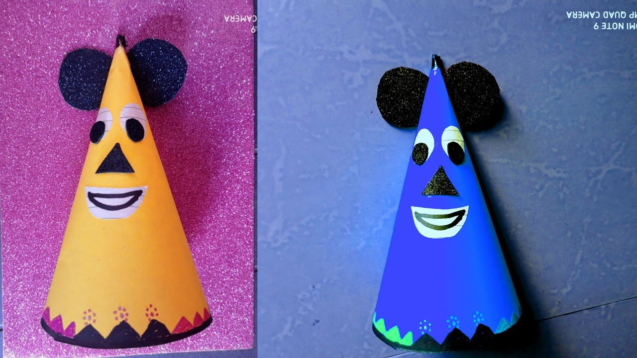 How to make easy paper birthday cap - YouTube