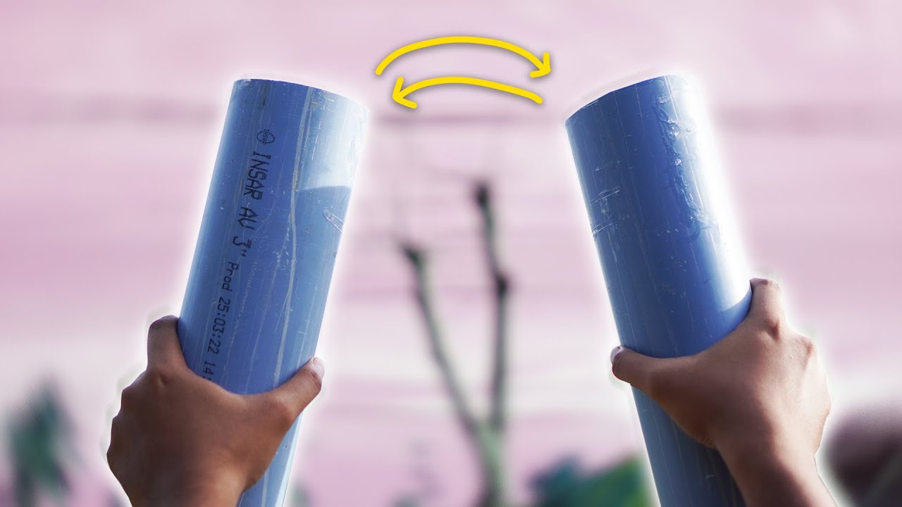 HOW TO CONNECT PIPES WITHOUT JOINTS - Pvc Pipe Tips And Tricks - YouTube