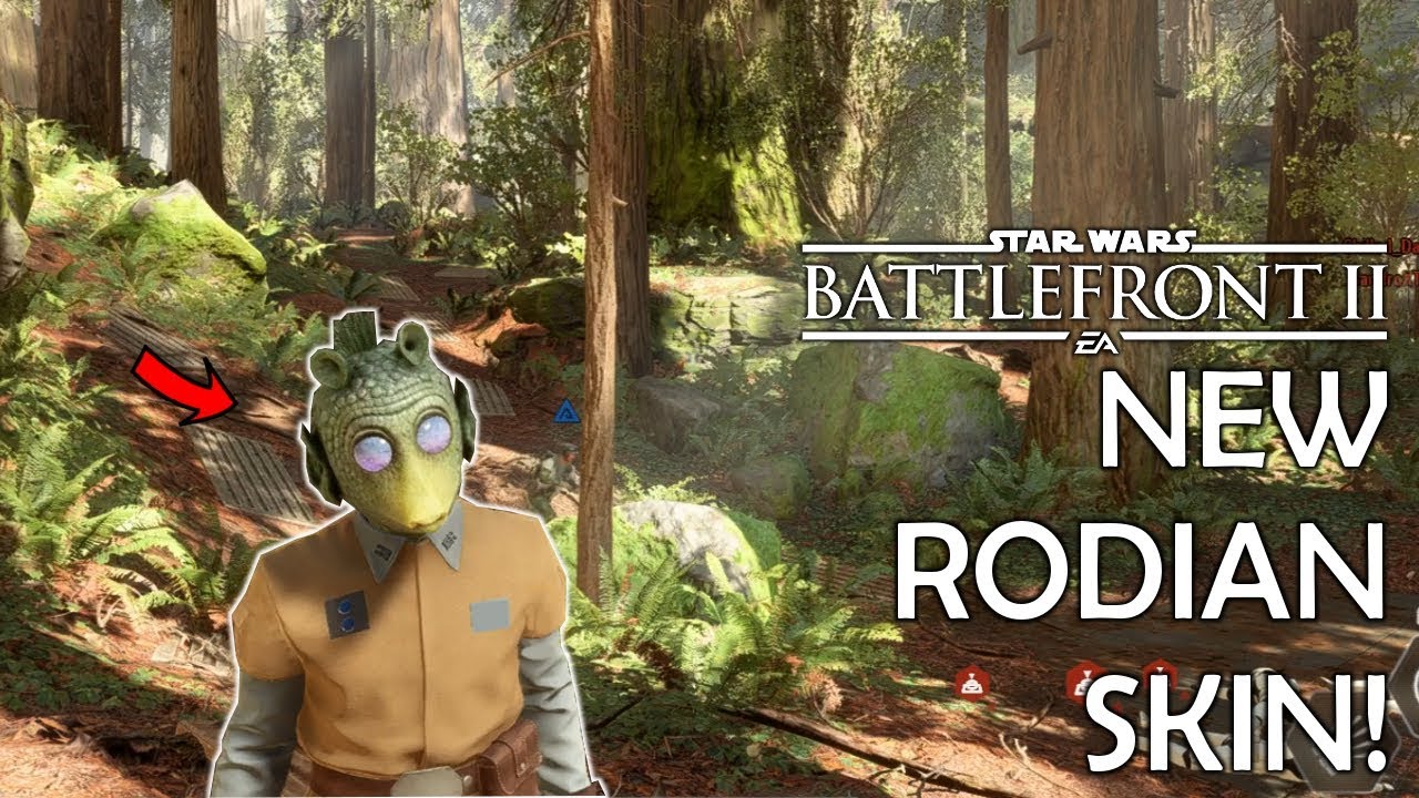 *NEW* RODIAN SKIN SHOWCASE on Daytime Endor! - Star Wars Battlefront 2 ...