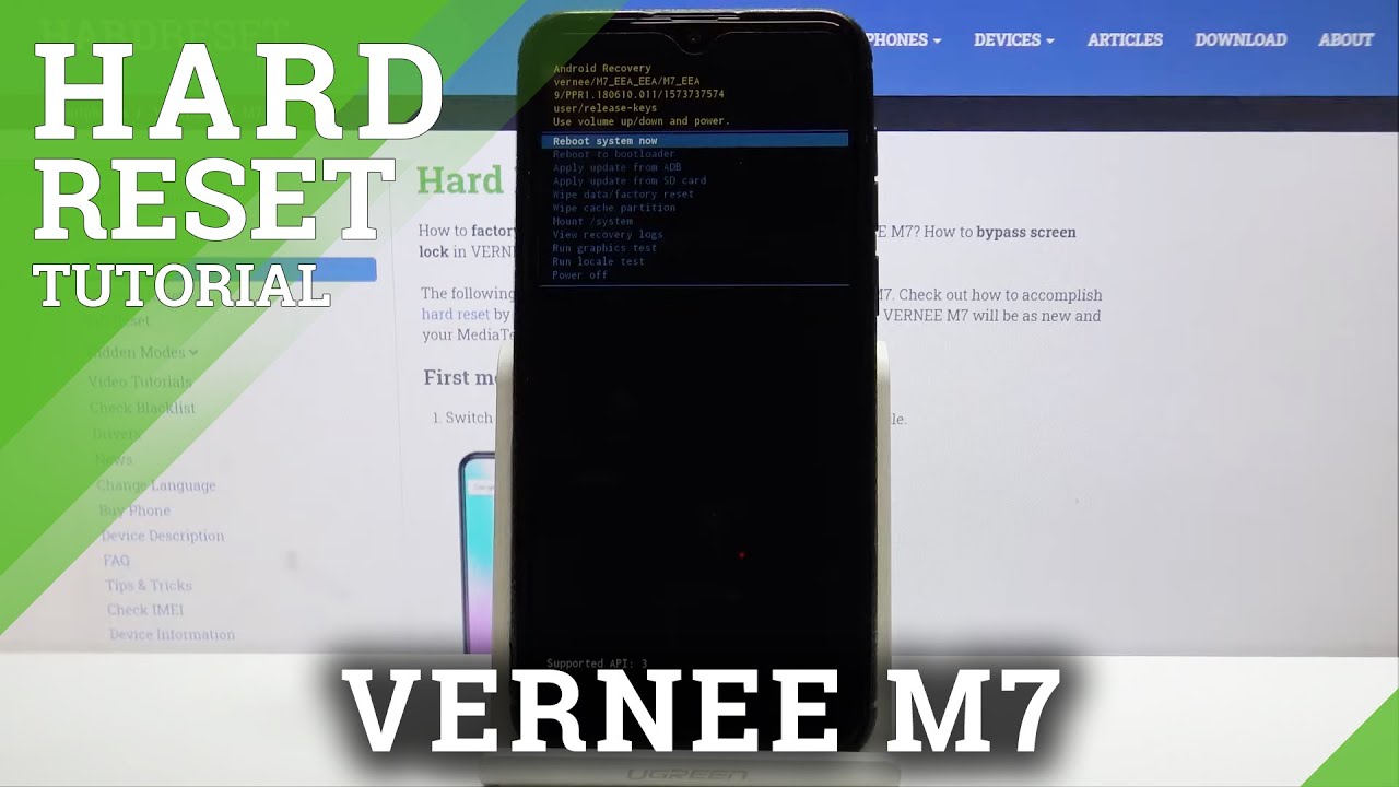 How to Remove Screen Lock on VERNEE M7 - Hard Reset via Recovery Mode ...