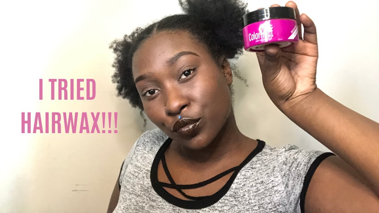 TRYING COLORFFECT HAIR WAX FOR THE 1ST TIME ON TYPE 4 HAIR + UNBOXING ...