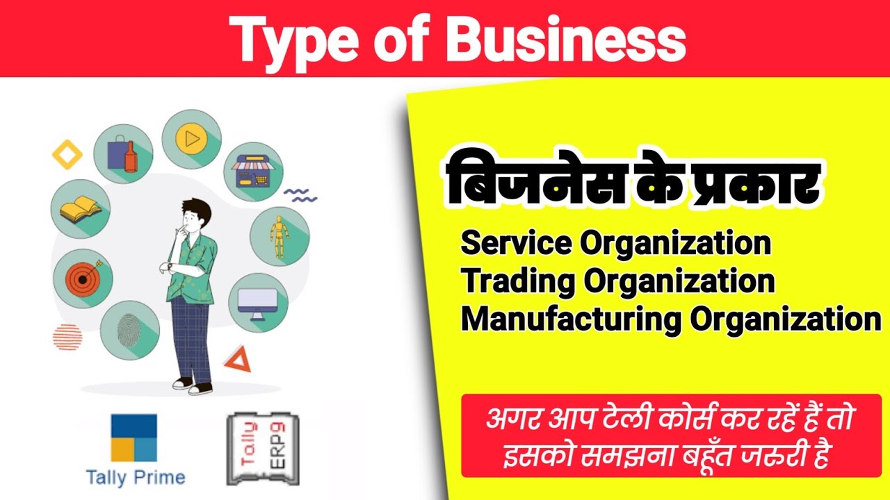 Type of Business के प्रकार | Service / Trading / Manufacturing ...
