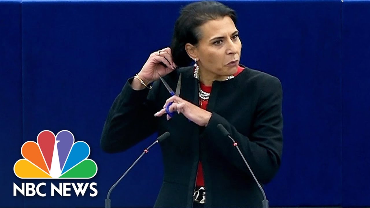 ‘Women, Life, Freedom!’: E.U. Lawmaker Cuts Hair In Support Of Iran ...